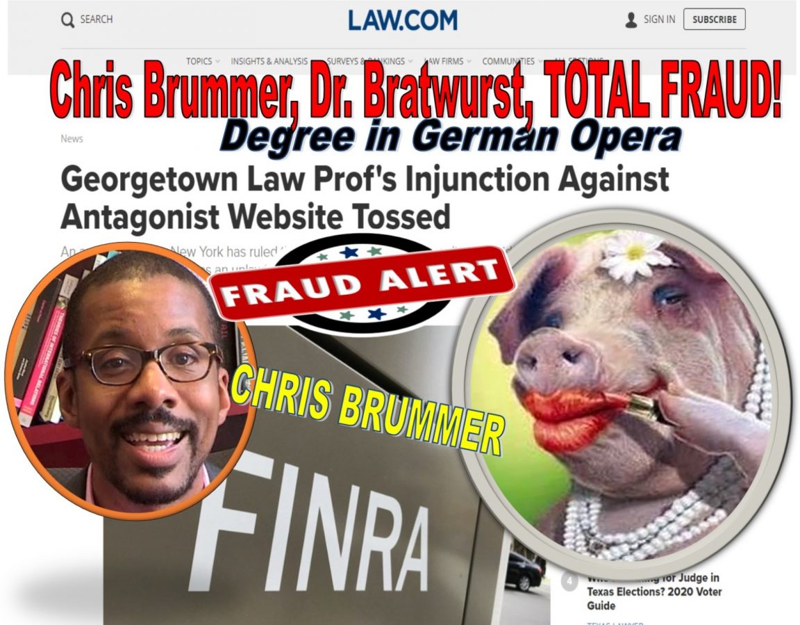 Crazy Professor Chris Brummer Vows to Shut Down Internet