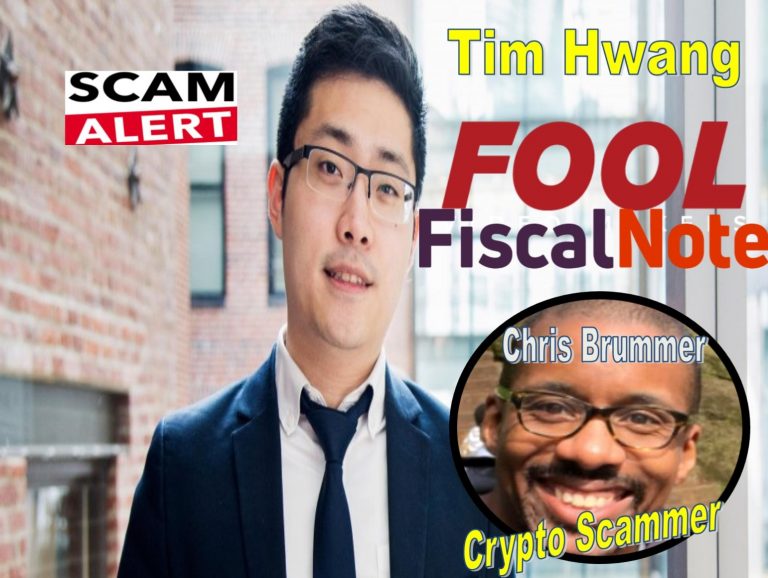 FiscalNote CEO Tim Hwang Duped by Fake Crypto Expert Chris Brummer, FiscalNote Press Release ...
