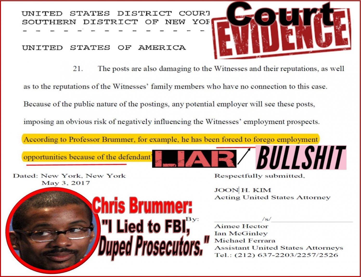 Georgetown Law Chris Brummer Deceives Esteemed New York Justice Lucy ...